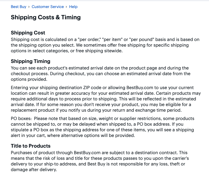 Ecommerce Shipping Policy Template Printable Templates