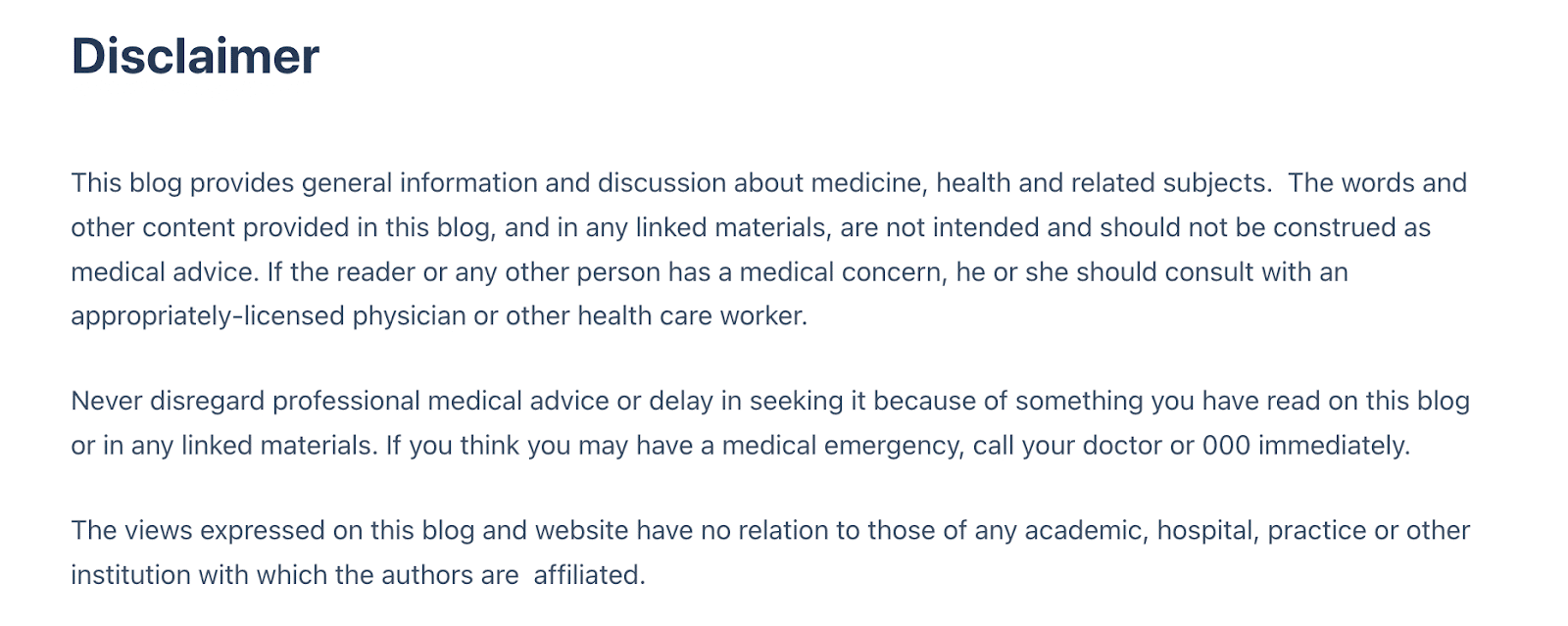 No Responsibility Disclaimer With Templates Examples Termly