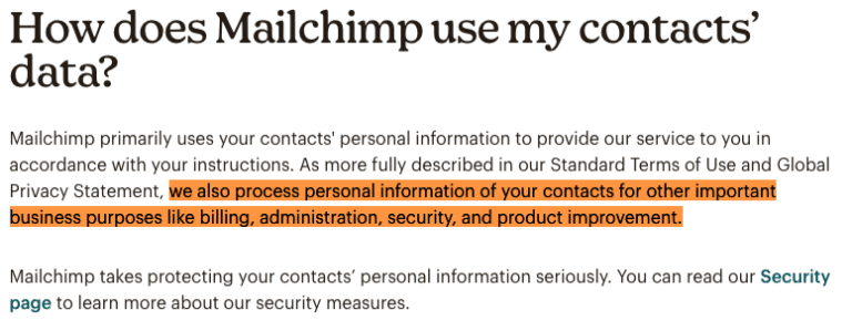 Privacy Policy Template for Email Marketing & Newsletters