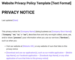 Google Play Store Privacy Policy Requirements
