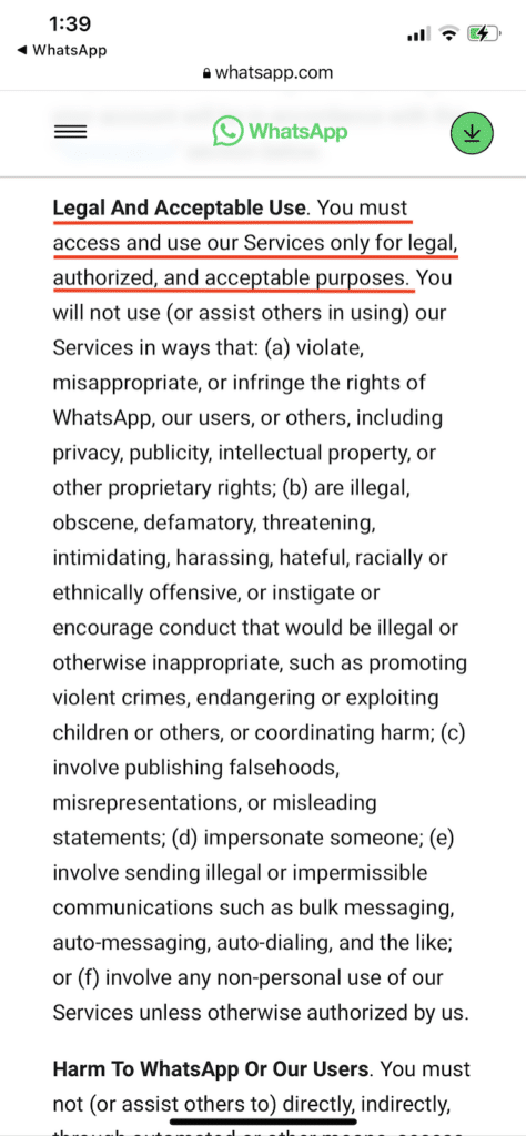 Mobile App Terms and Conditions Sample & Template